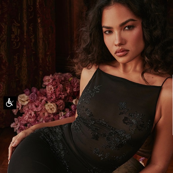 House of CB | Dresses | House Of Cb Amirah Black Mesh Dress | Poshmark